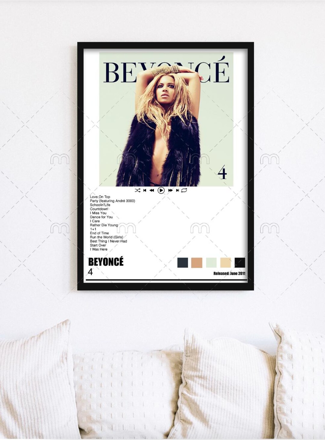 Digital Music Poster - Album Poster Print - Album Art , Wall Print ...