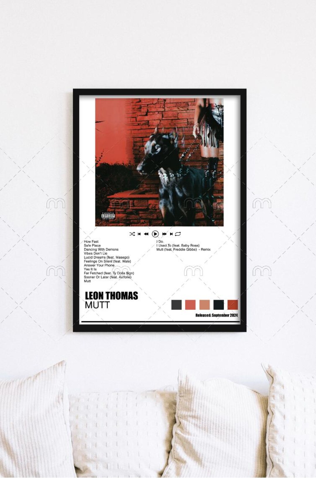Digital Music Poster - Album Poster Print - Album Art , Wall Print ...