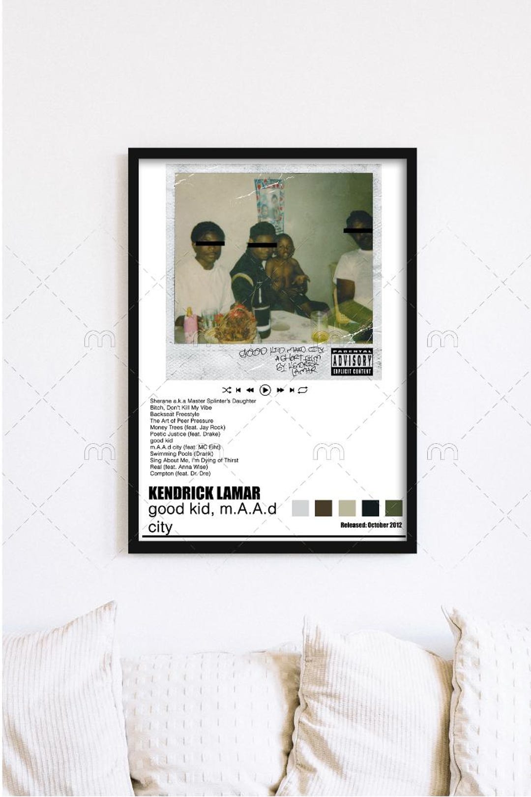 Digital Music Poster - Album Poster Print - Album Art , Wall Print ...