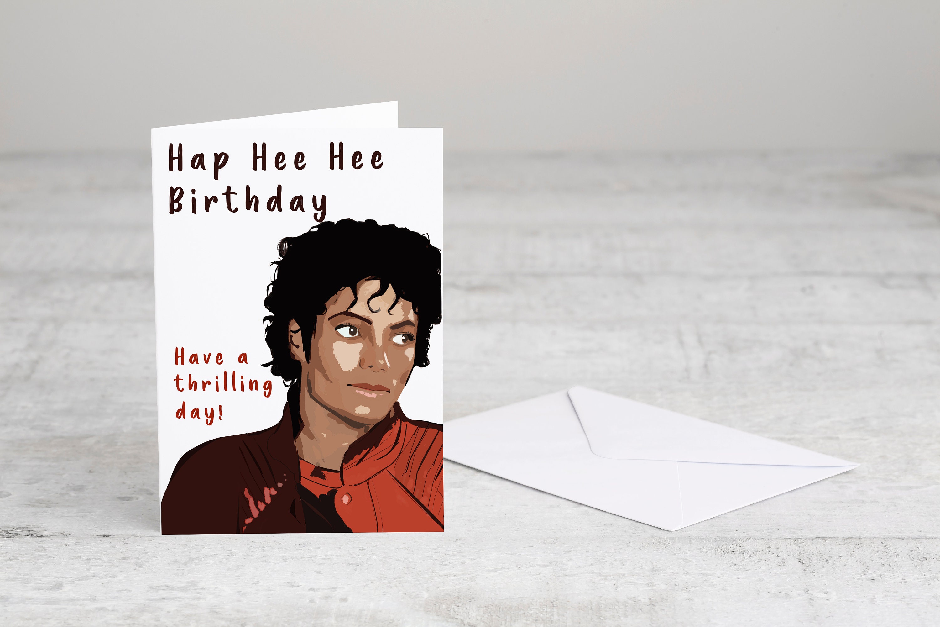 Michael Jackson Thriller Birthday Card Funny Birthday Card - Etsy