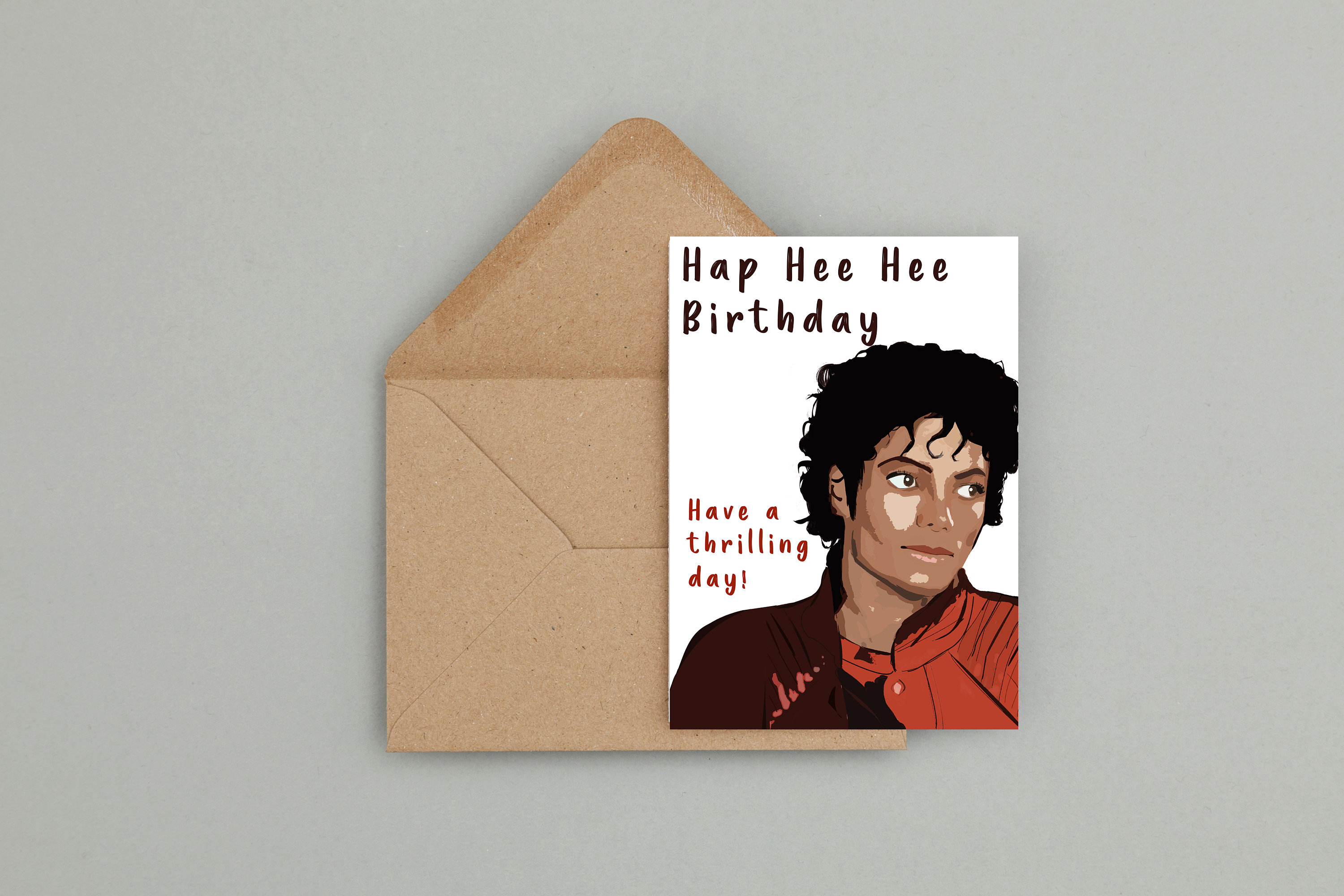 Michael Jackson Thriller Birthday Card Funny Birthday Card - Etsy