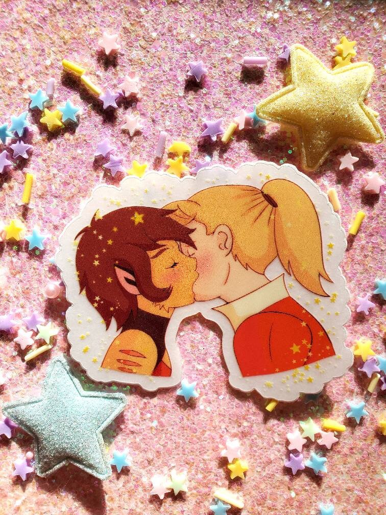 Catradora Kiss Transparent Sticker - Etsy