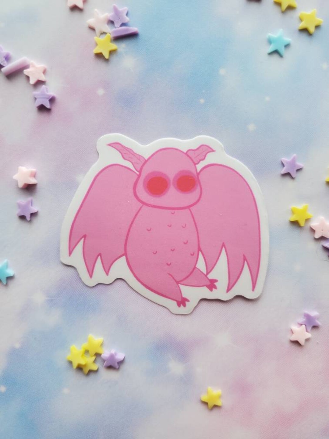 Pink Mothman Sticker - Etsy