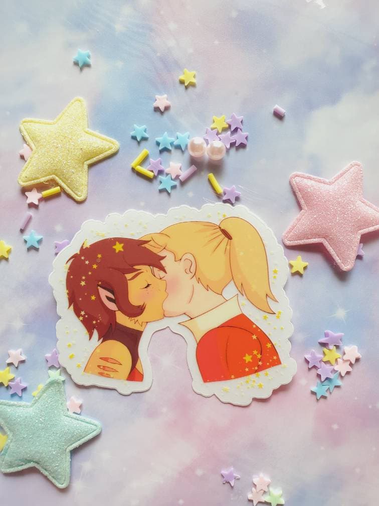Catradora Kiss Transparent Sticker - Etsy