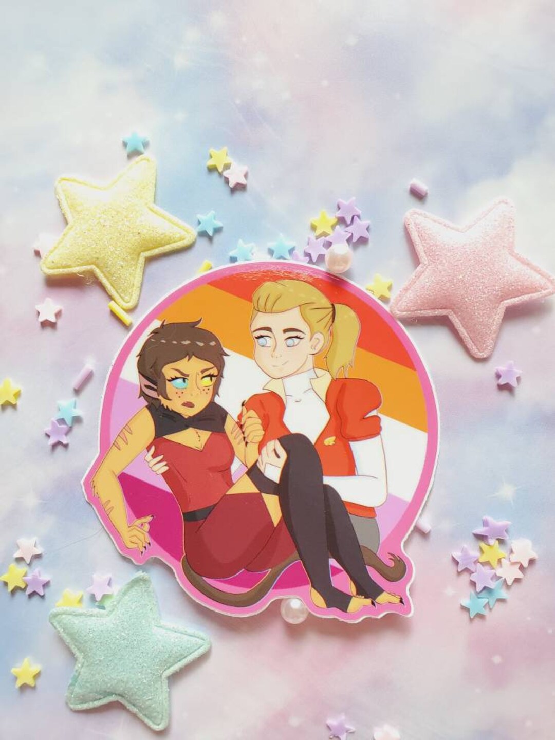Catradora Lesbian Pride Vinyl Sticker - Etsy
