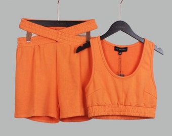 Orange Two Piece Set - Etsy