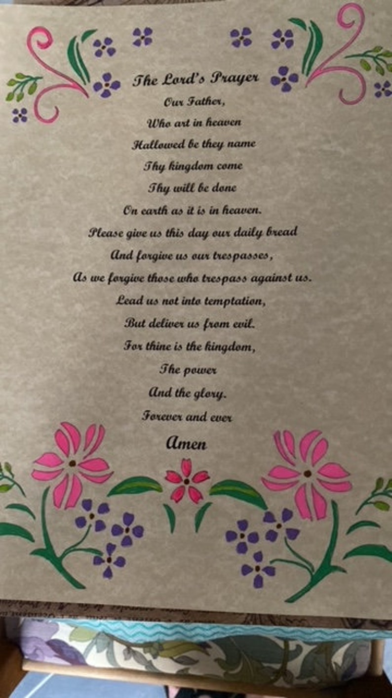 Traditional Lord's Prayer - Etsy