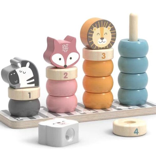 Geometric Wooden Animal Stacker Stacking & Nesting - Etsy
