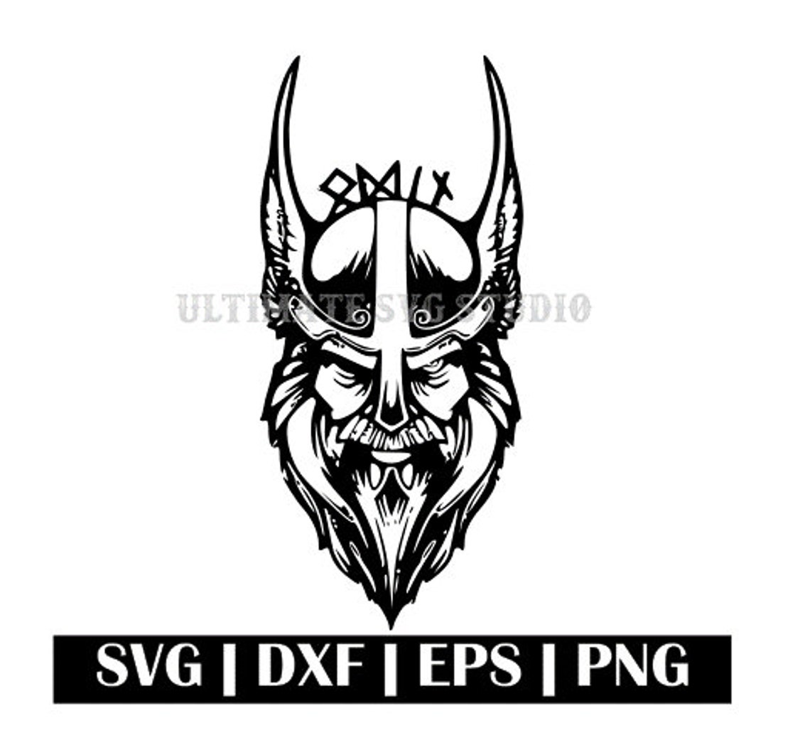 Viking Svg Odin Svg Norse Svg Seamless Pattern Svg SVG | Etsy