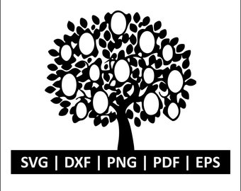 14 Member Family Tree Svg - Etsy