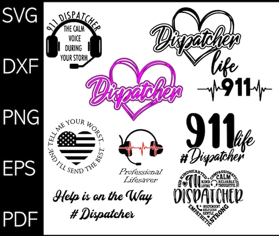 Dispatcher SVG bundle 911 svg Dispatch svg Lifesaver svg - Etsy México