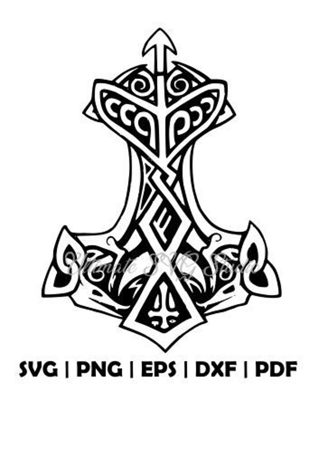 Mjolnir Svg Viking Svg Thor Svg Hammer Svg Odin Svg - Etsy