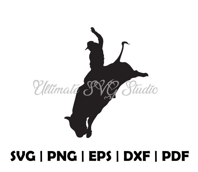 Cowboy Svg Western Svg Bull Rider Svg Bull Svg SVG Eps - Etsy