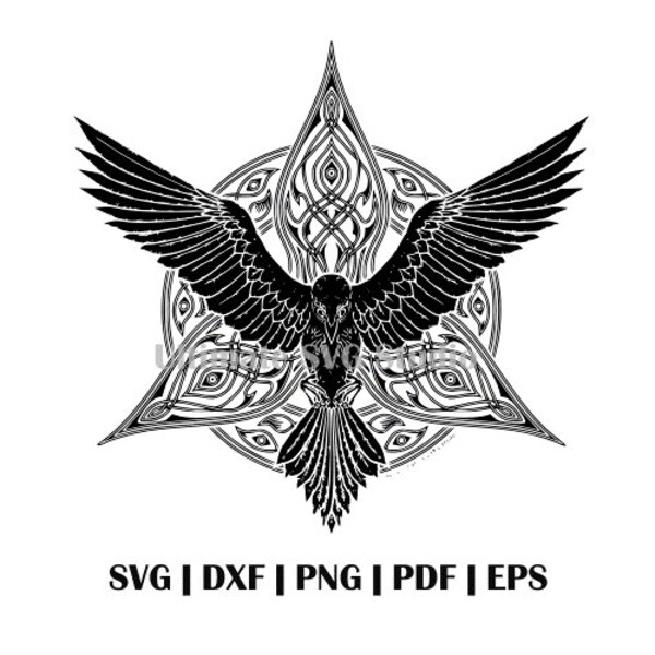 Viking Raven Stencil - Etsy UK