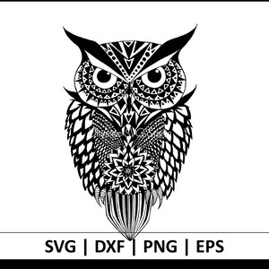 Owl SVG Eps DXF PNG Digital File With Commercial License - Etsy