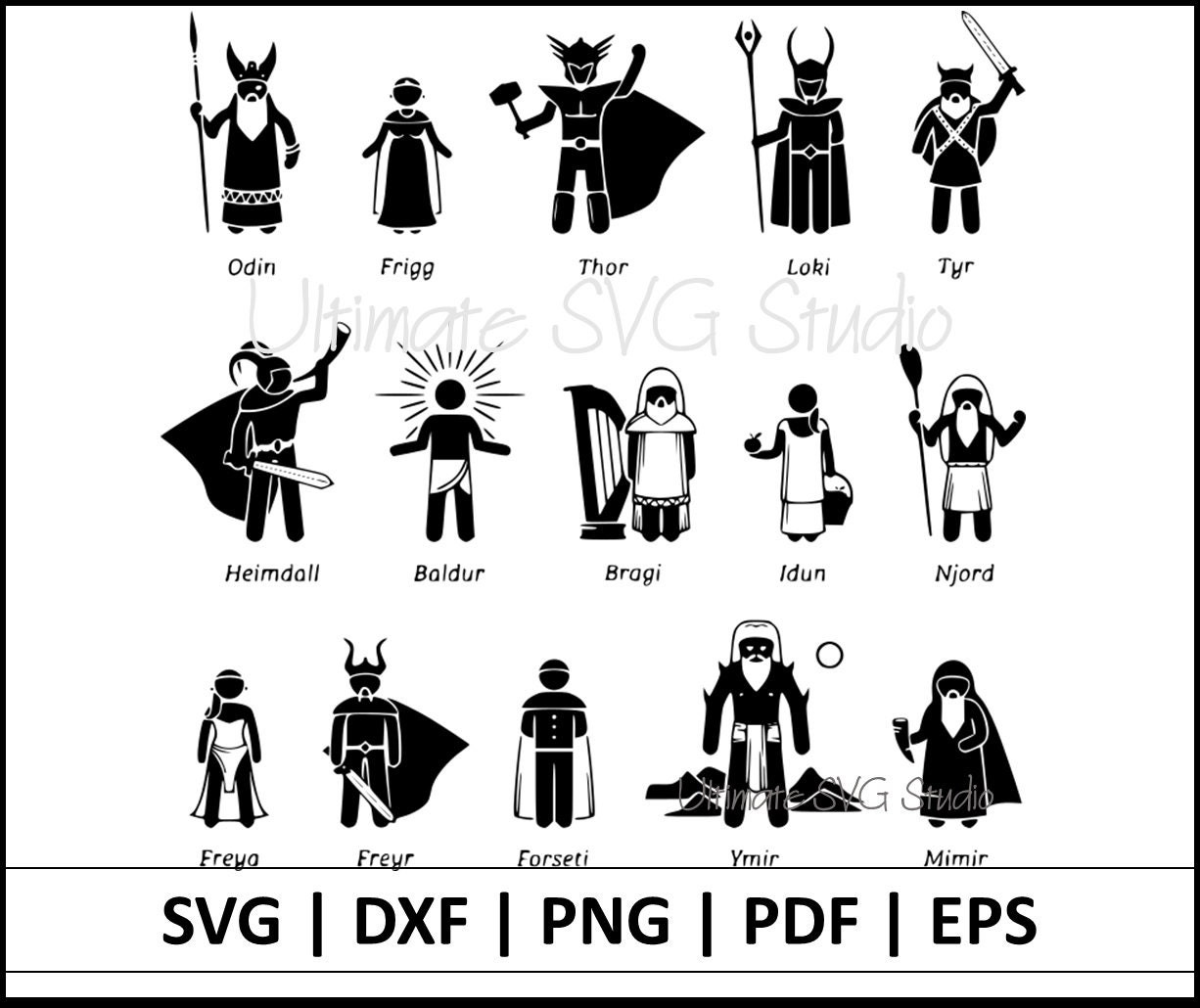 Viking SVG Bundle Pack 20 Viking Designs Raven Svg Thor - Etsy UK