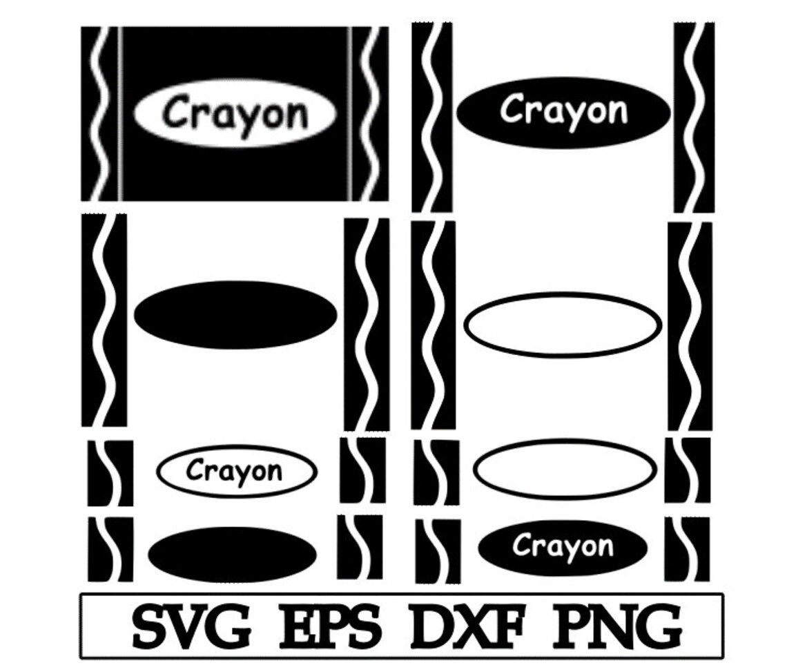 Crayon Wrapper SVG Bundle Crayon Svg Teacher Svg Digital | Etsy