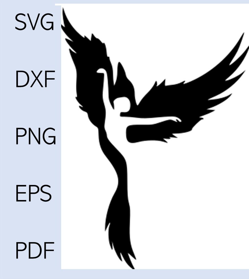 Dancing Raven SVG Dancer Svg Phoenix Svg Flight Svg - Etsy