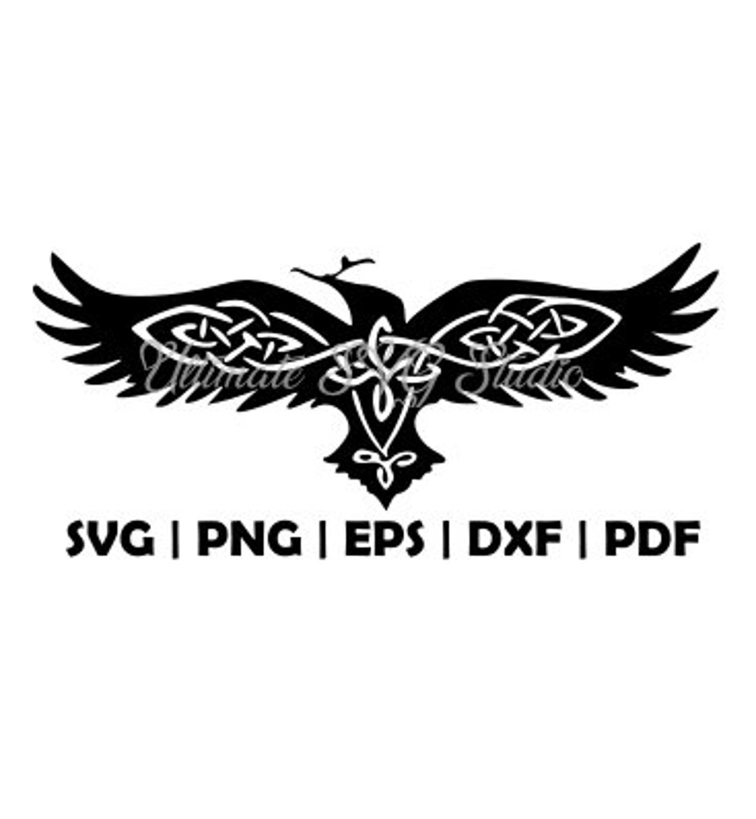Raven SVG Viking Svg Odin Svg Norse Svg Seamless Pattern Svg SVG Eps ...