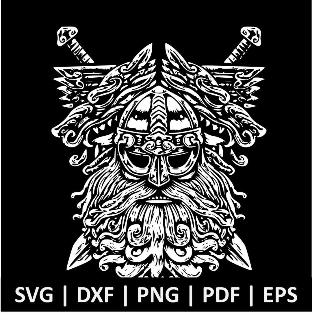 Viking Svg Barbarian Svg Horns Svg Odin Svg Norse God Svg Celtic Svg ...