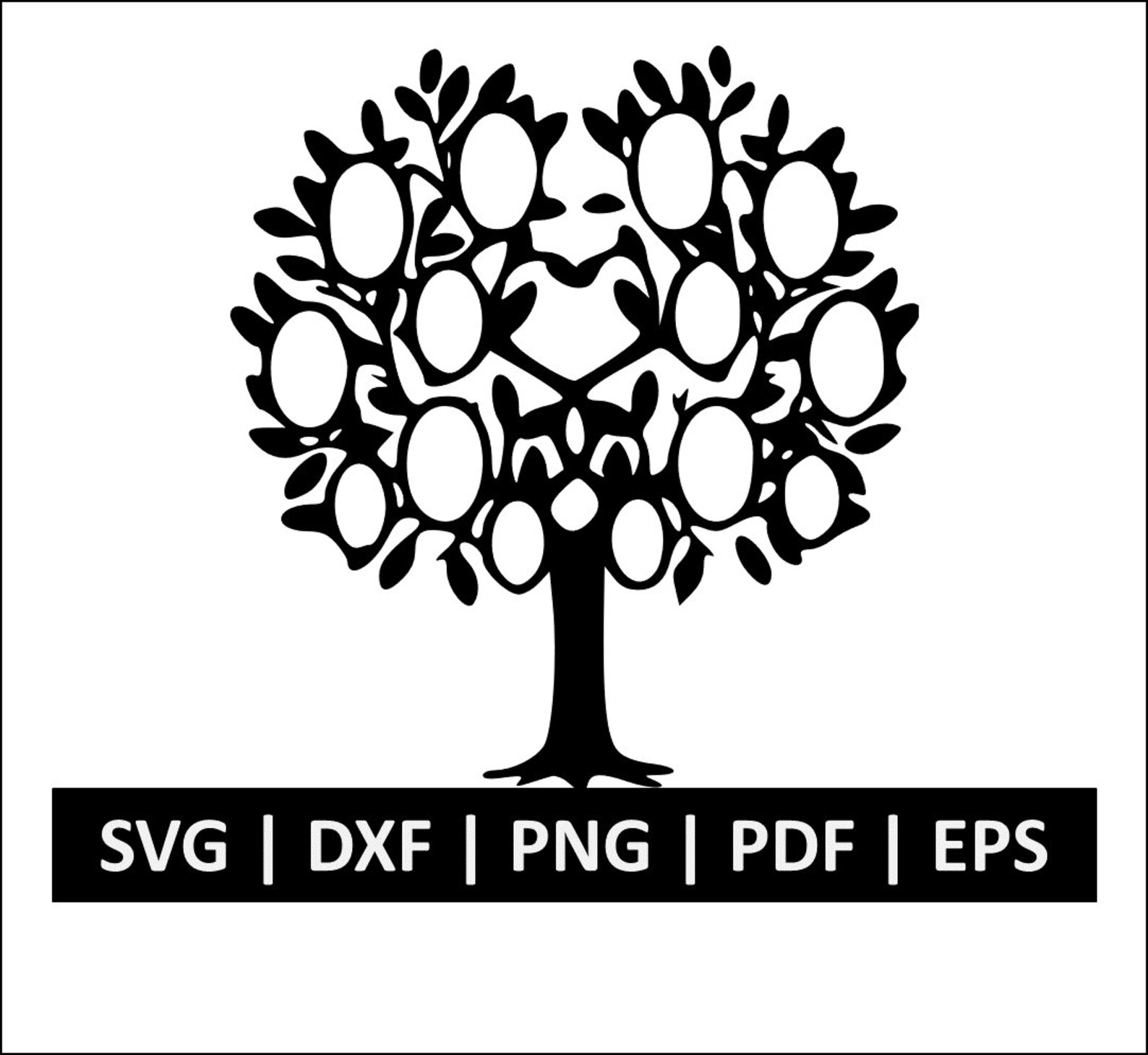 Family Tree SVG 14 Member Tree Svg Cute Family Svg - Etsy Canada
