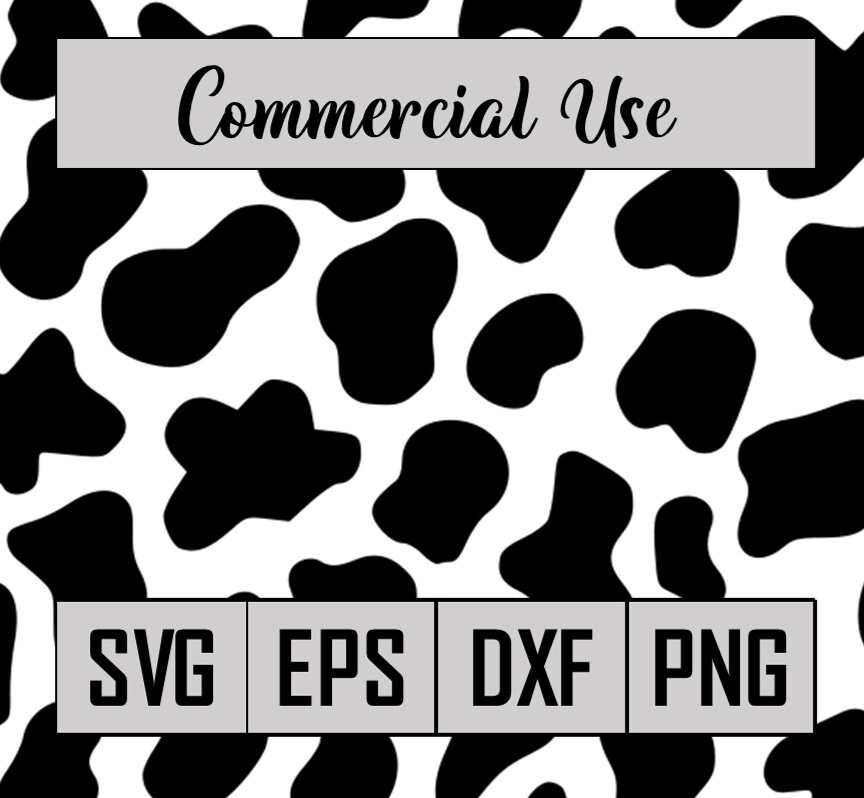 Cow Print SVG Seamless Cow Pattern Svg SVG Png Eps Dxf - Etsy