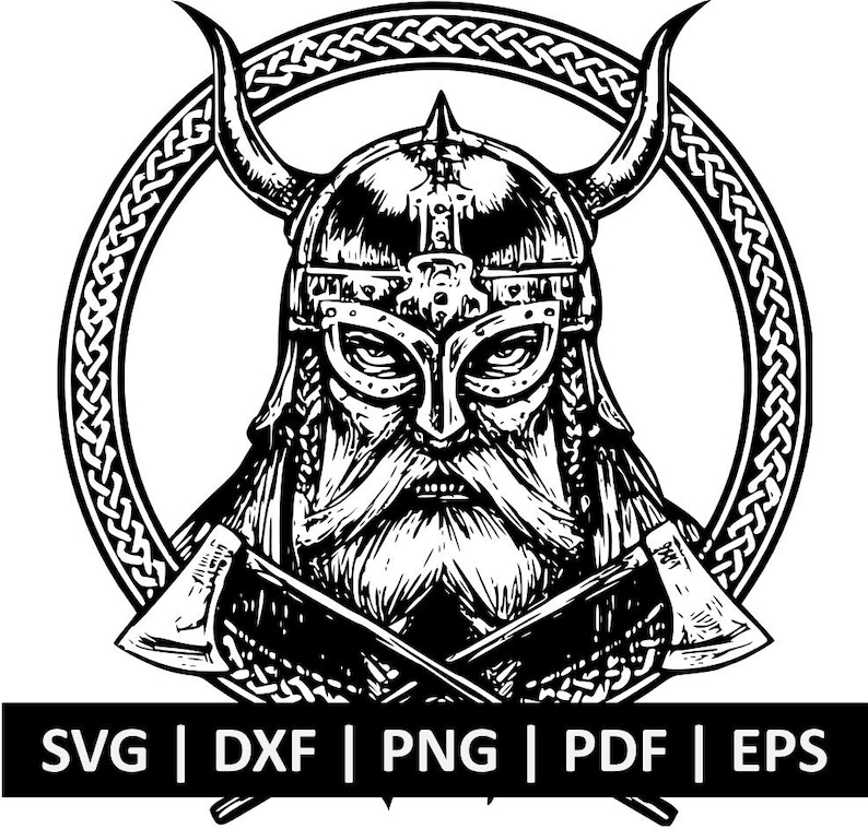 Viking Svg Barbarian Svg Horns Svg Odin Svg Norse God - Etsy Canada