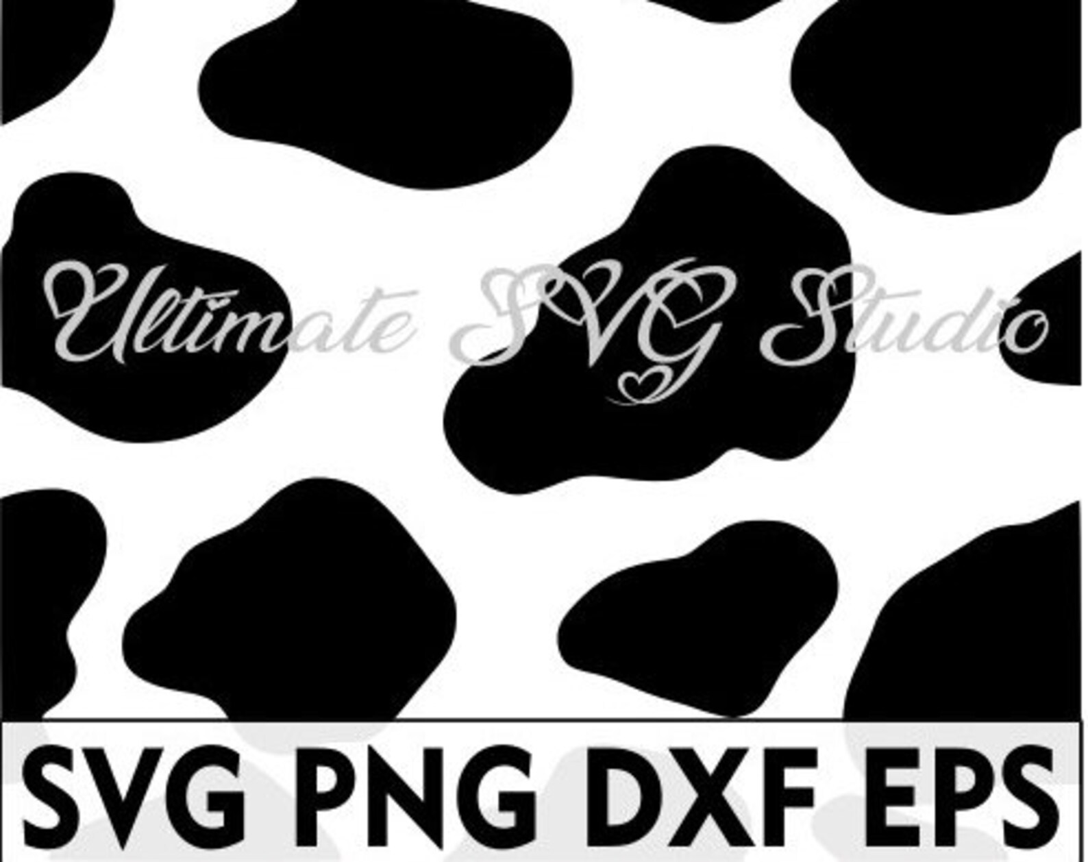 Cow Print Svg Cow Pattern Svg Spot Print Svg Spot - Etsy
