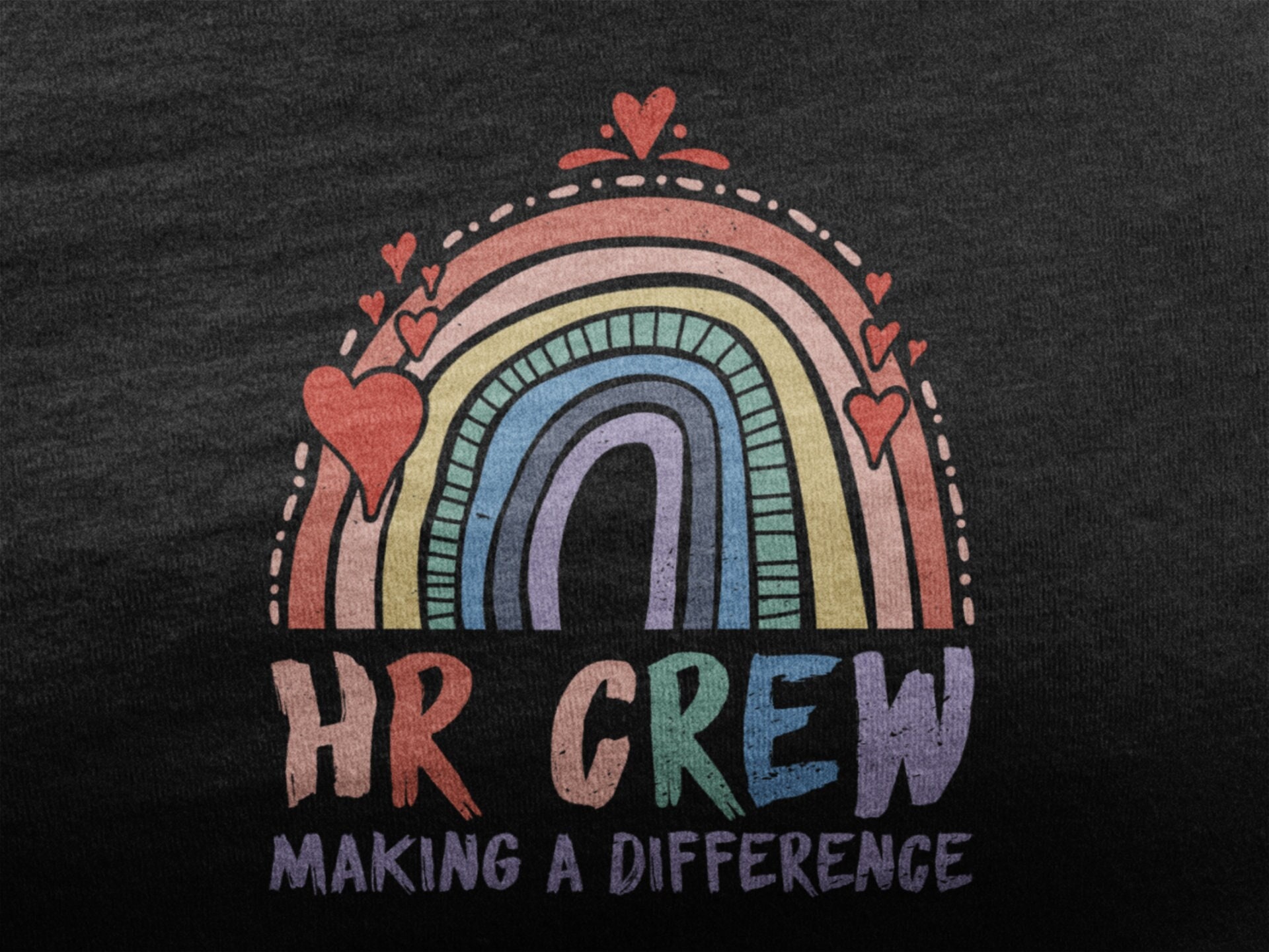 HR Crew Making A Difference Shirt, Funny Human Resources Office Tshirt ...