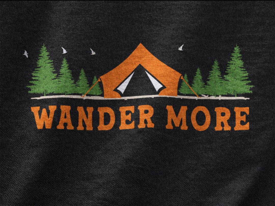 Wander More Shirt, Camping Tshirt for Women, Traveler Gift for Camper ...
