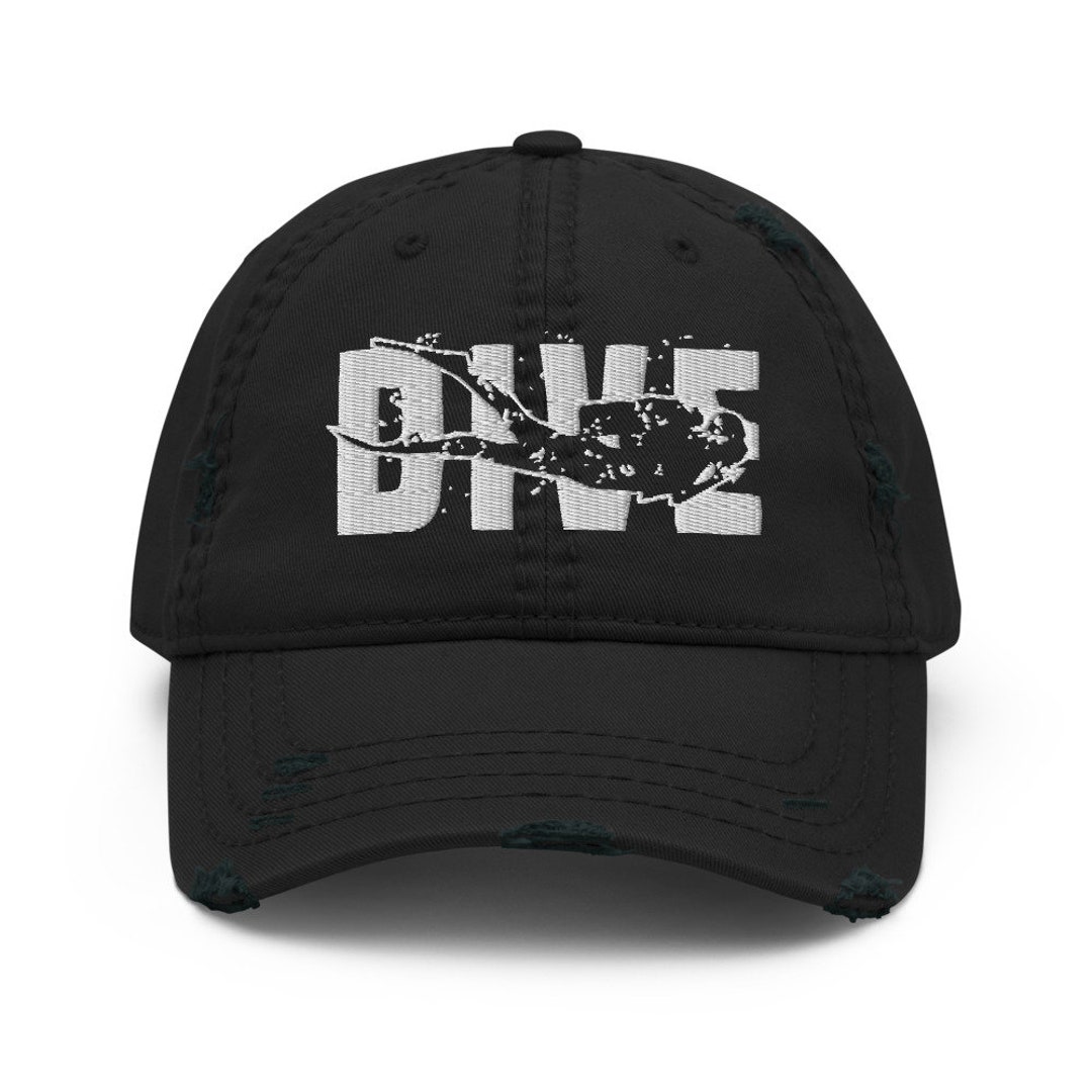 Scuba Diver Distressed Dad Hat - Perfect Comfort & Style for Ocean ...