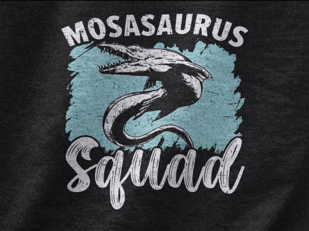 Mosasaurus Squad Shirt, Maosasaurus Reptile Tshirt,prehistoric Dinosaur ...