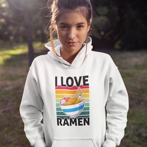 I Love Ramen Shirt, Japanese Ramen Tshirt for Men Women, Ramen Noodles ...