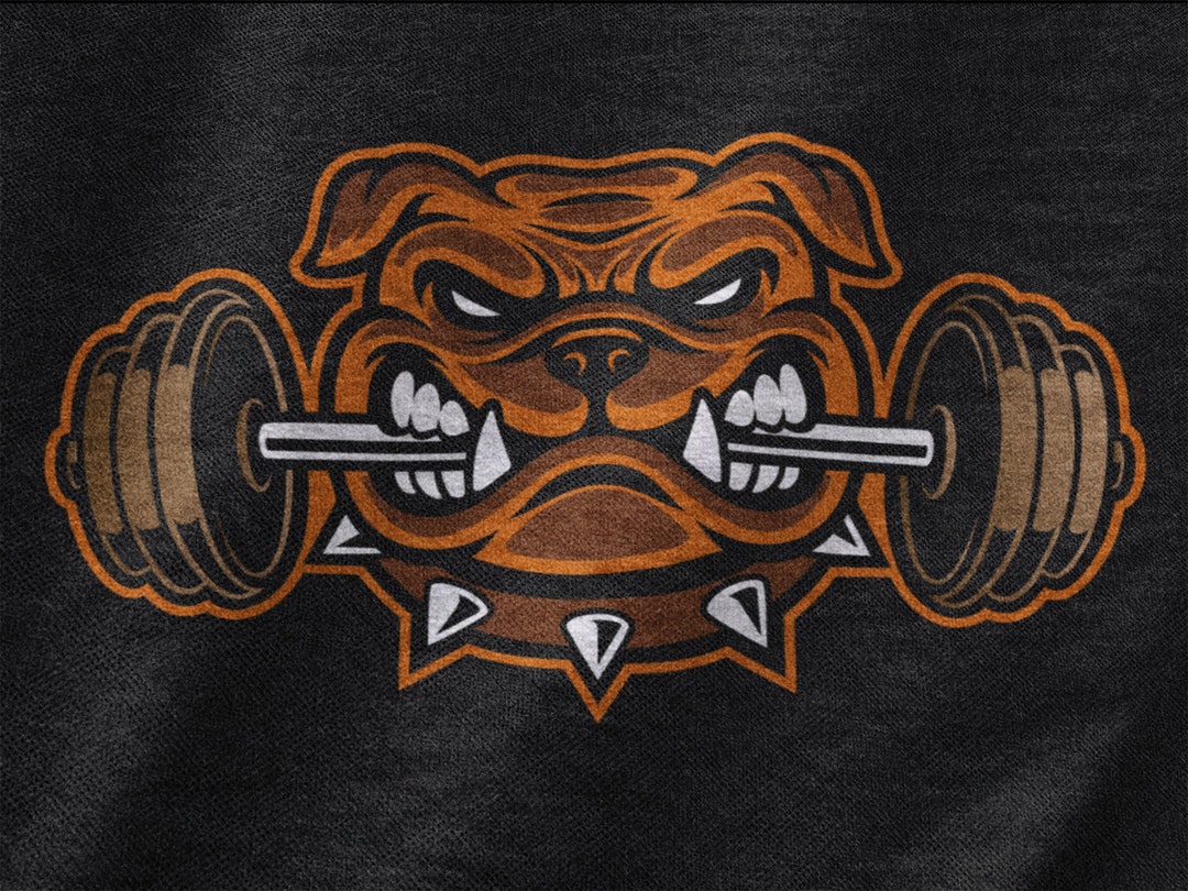 Pitbull Biting Barbell Shirt, Dog Tshirt for Men and Women, Dog Lovers ...