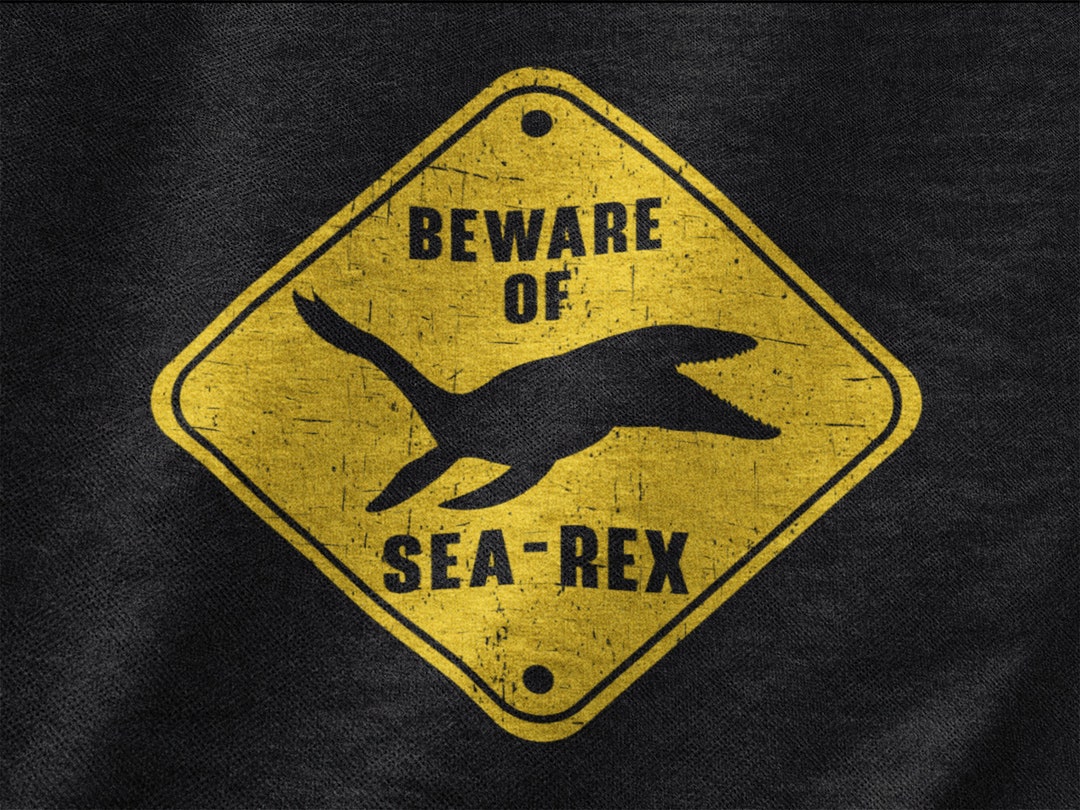 Beware of Sea-rex Shirt, Maosasaurus Reptile Tshirt,prehistoric ...