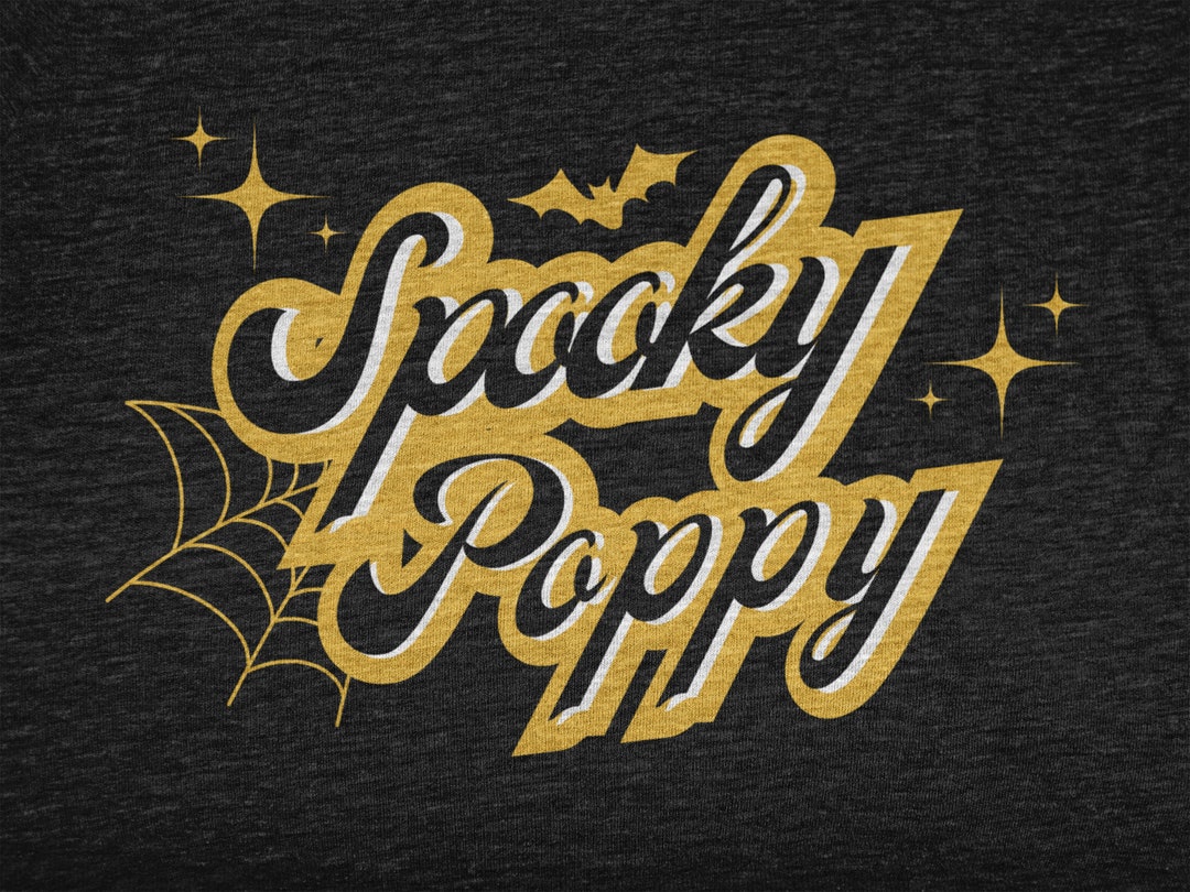 Spooky Poppy, Grandpa Halloween, Spooky Halloween Grandpa Shirt for Men ...