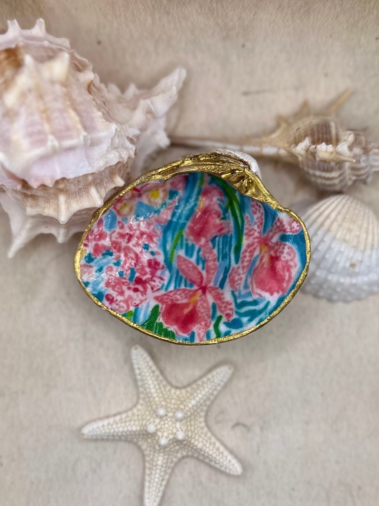 Lilly Inspired Clam Shells for Trinkets Holder - Etsy