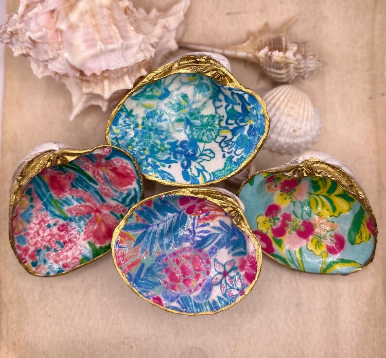Lilly Inspired Clam Shells for Trinkets Holder - Etsy