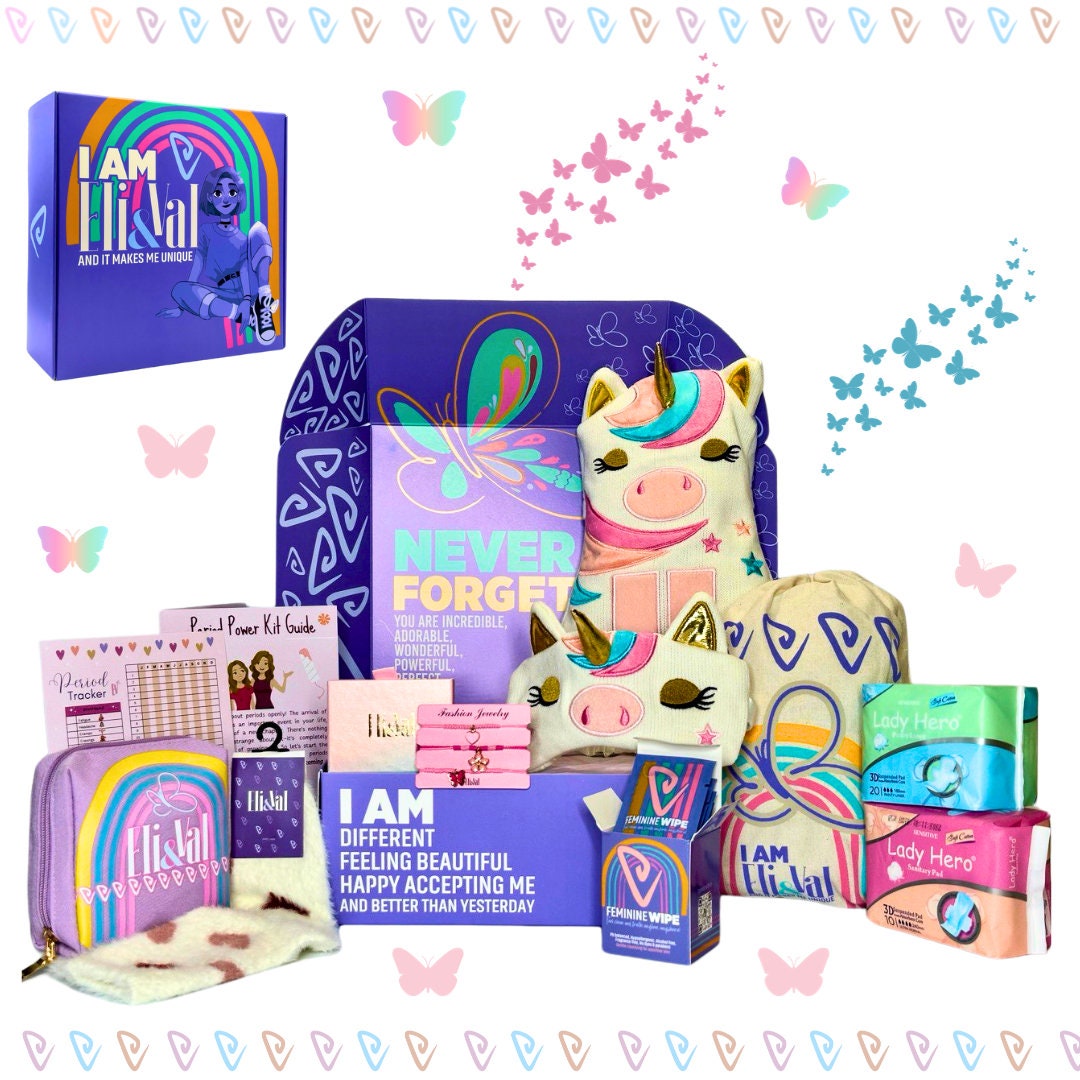 First Period Kit for Girls 10-12 Celebration Kit for School Tween ...
