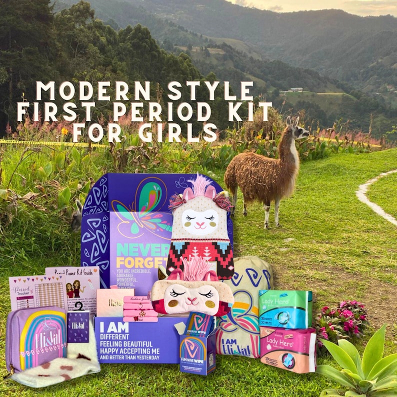 First Period Kit for Girls 10-12 Celebration Kit for School Tween ...