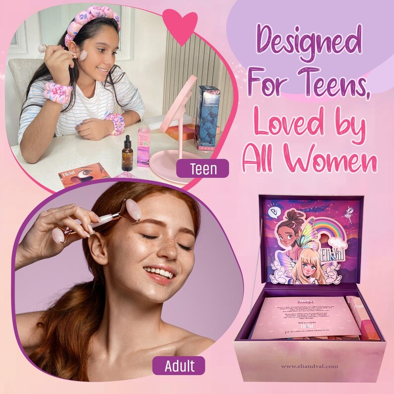 Teen Girl Gift Box Self Care Set Pamper Kit Tween Teens Relax Bundle ...