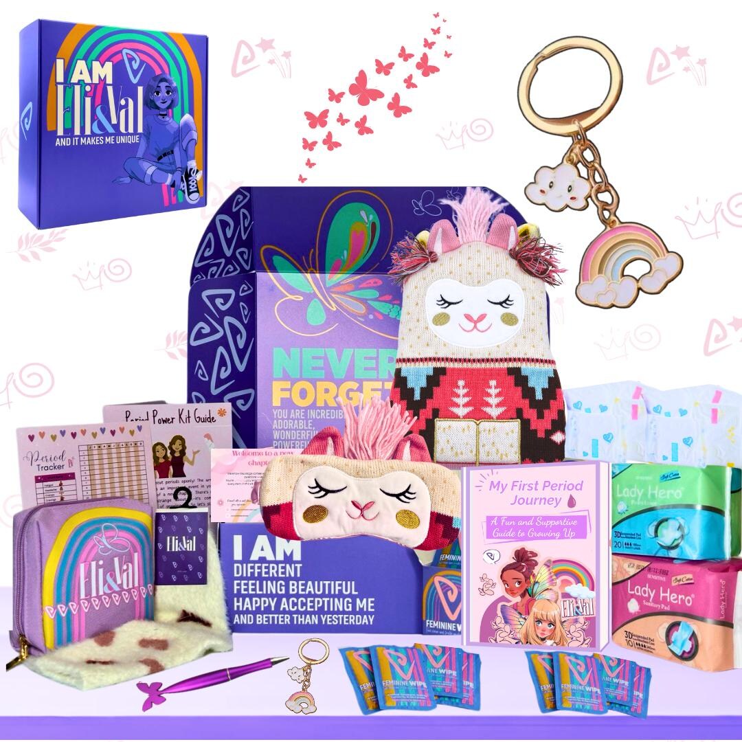 First Period Kit for Girls 10-14 Celebration Starter Kit for School ...