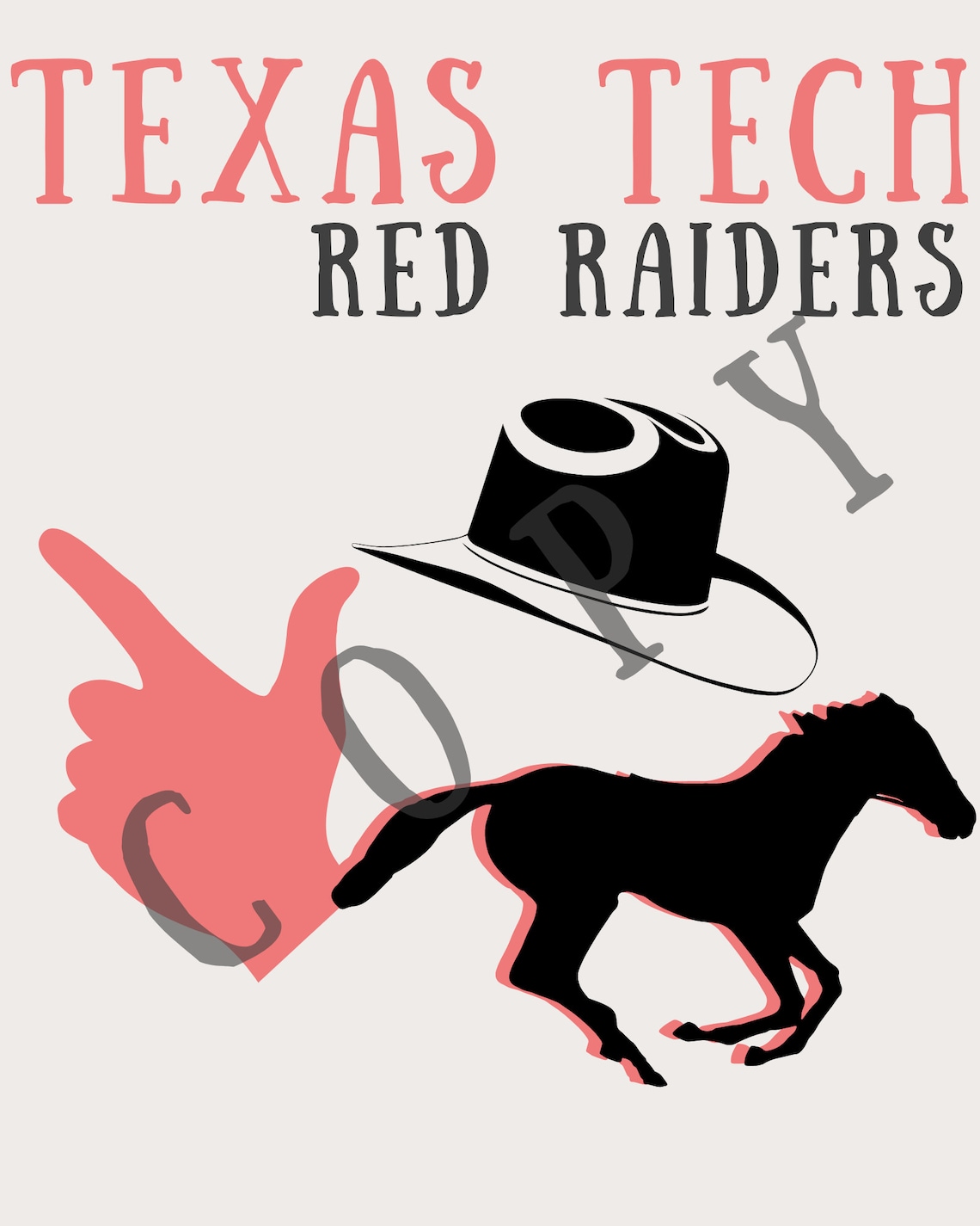 TTU Prints Texas Tech Prints Colorful Prints Digital Texas - Etsy