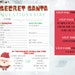 Secret Santa Questionnaire Template, Editable Secret Santa Preferences ...