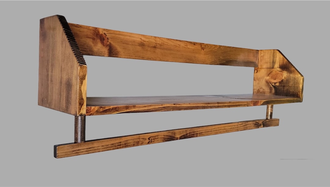 Handmade Wooden Quilt Rack With Shelf 36"x 8" - Etsy
