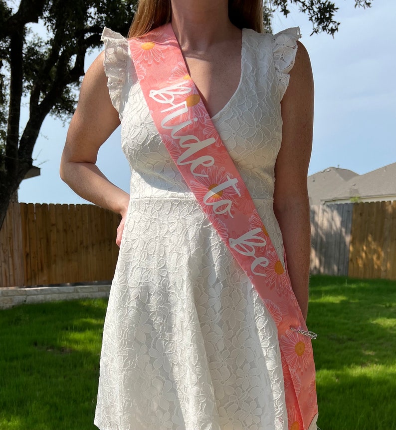 Bride to Be Groovy Bachelorette Sash - Bridal Shower Accessory - Etsy