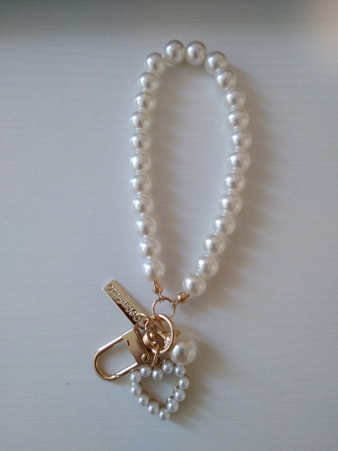 Pearl Keychain, Bag Pearl Charm, Pearl Keychain,pearl Keychain ...