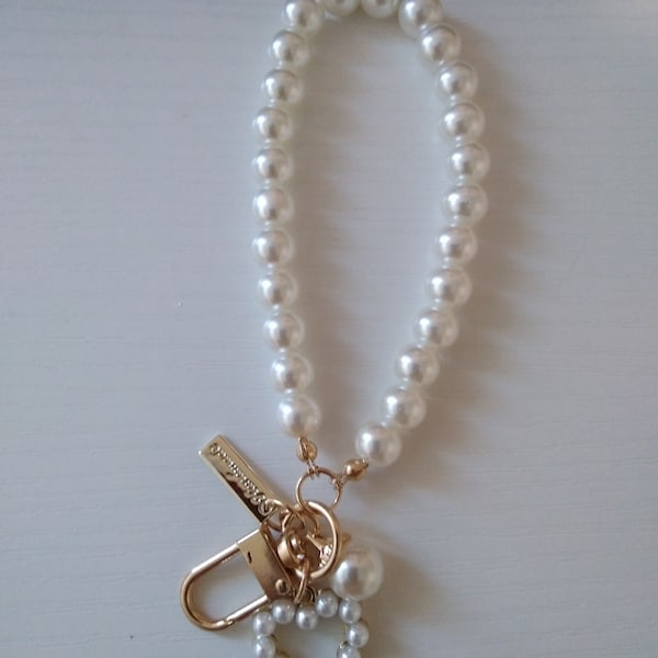 Pearl Key Chain - Etsy
