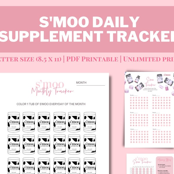 Printable PCOS Medication Supplement Tracker Log Journal Planner ...