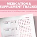 Printable PCOS Medication Supplement Tracker | Log Journal Planner ...